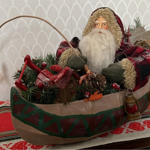 Holiday | Primitive Folk Art Santa | Poshmark